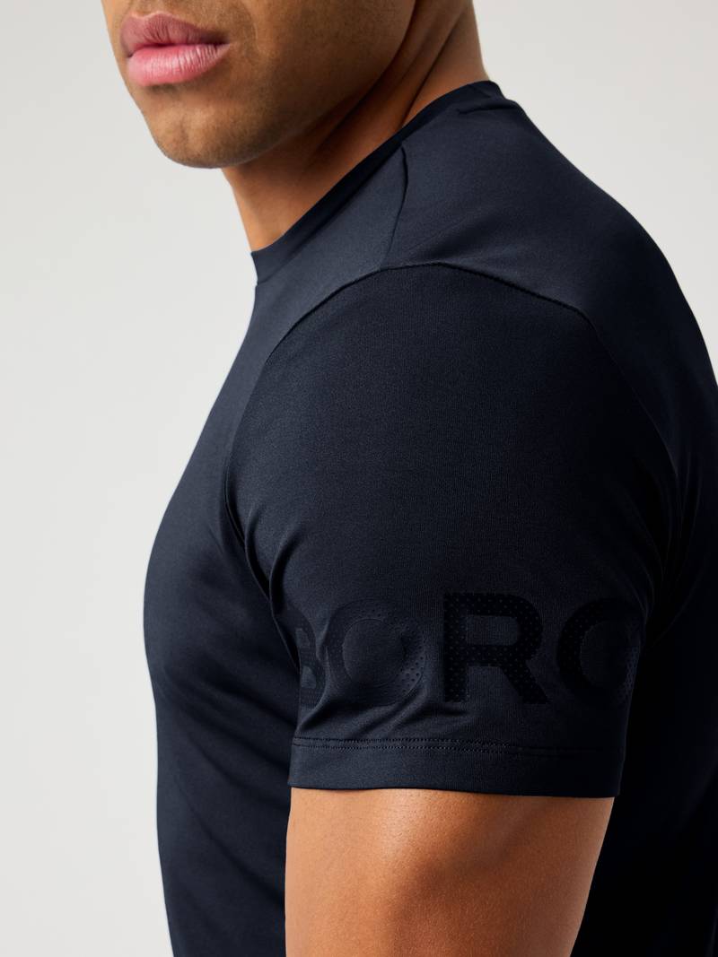 Borg T-Shirt - Men - Night Sky Tonal Logo | Björn Borg