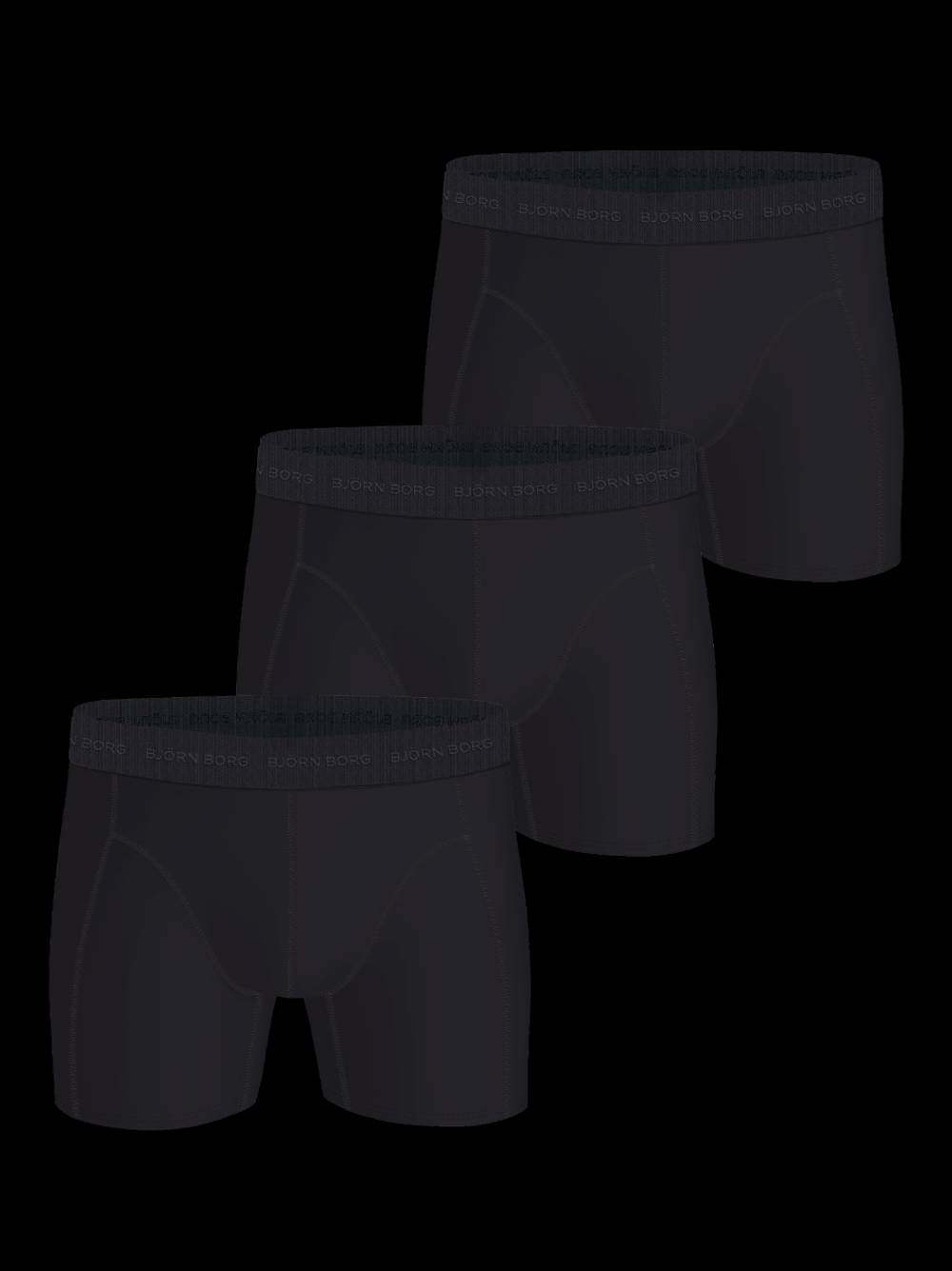Microfiber Boxers 3-pack - Herr - Svart | Björn Borg
