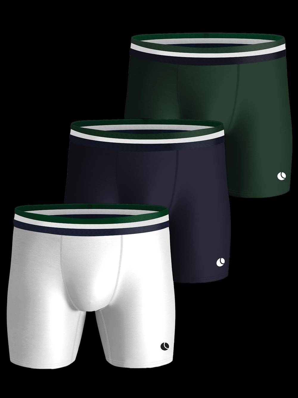 Sports Microfiber Boxers 3-pack - Herr - Vit, Grön | Björn Borg