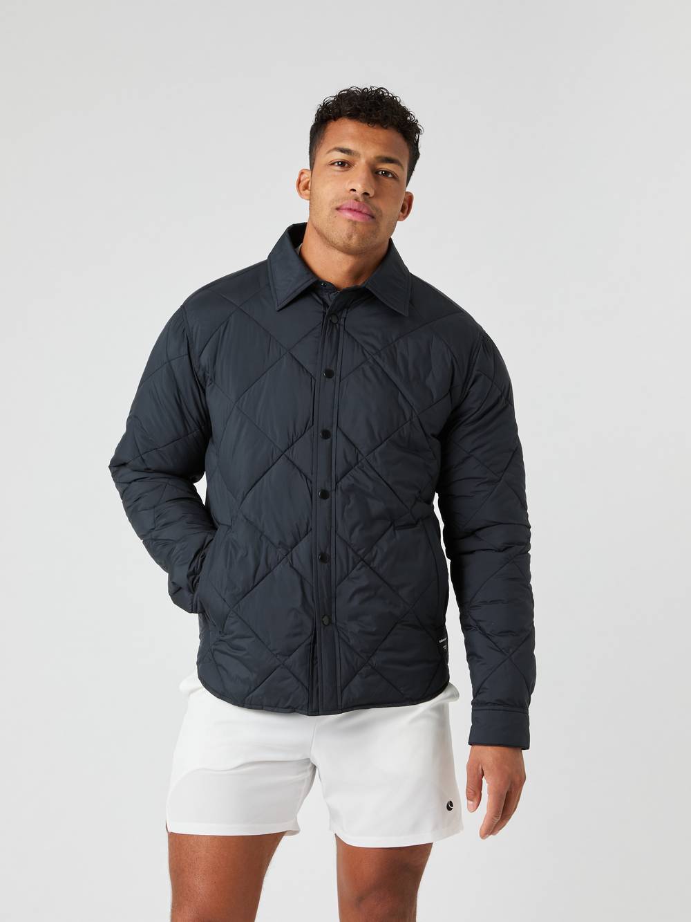 Centre Quilted Overshirt - Herr - Black Beauty | Björn Borg