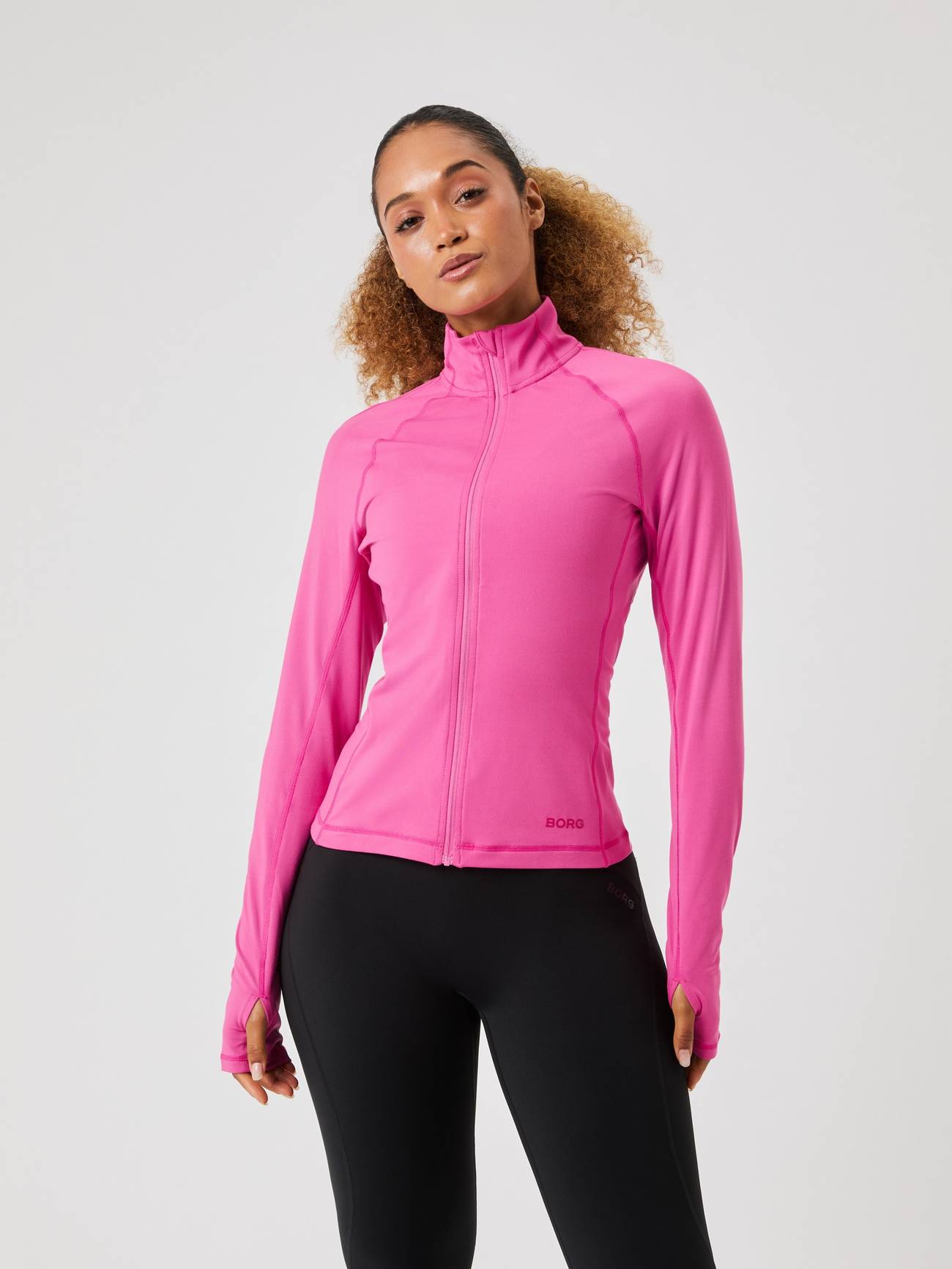 Borg Full Zip Midlayer - Women - Ibis Rose | Björn Borg