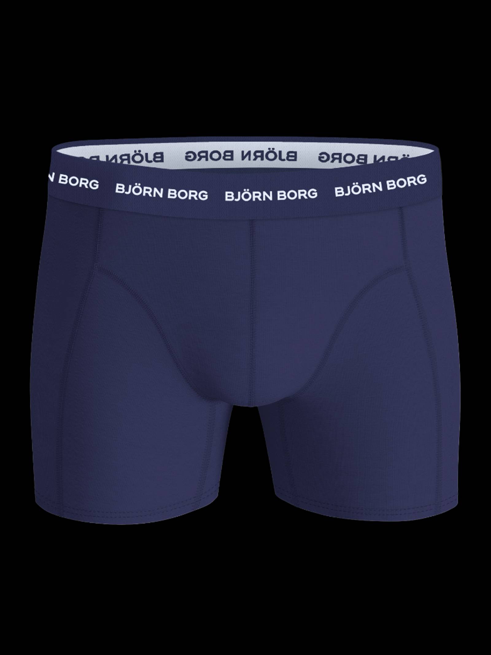 Cotton Stretch Boxers 3-pack - Print, Navy Blue, Grey | Björn Borg