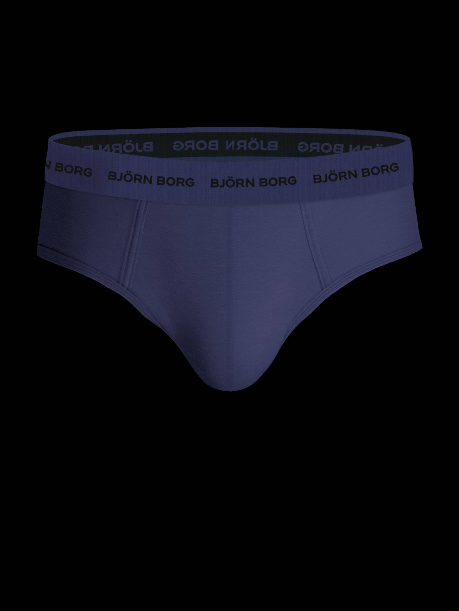 Cotton Stretch Briefs 3-pack - Blue, Print, Navy Blue | Björn Borg