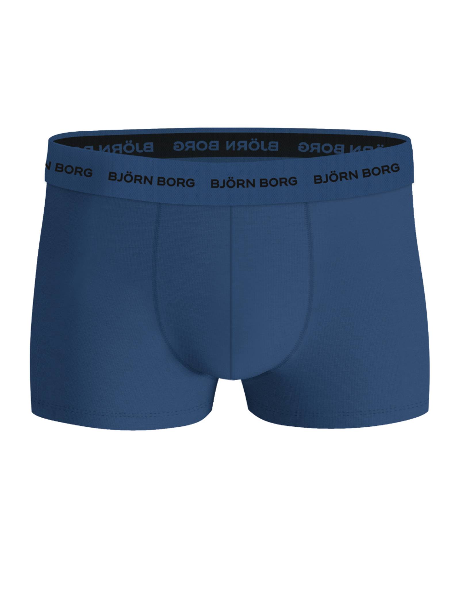 Cotton Stretch Trunks 5-pack - Blue, Print, Navy Blue | Björn Borg
