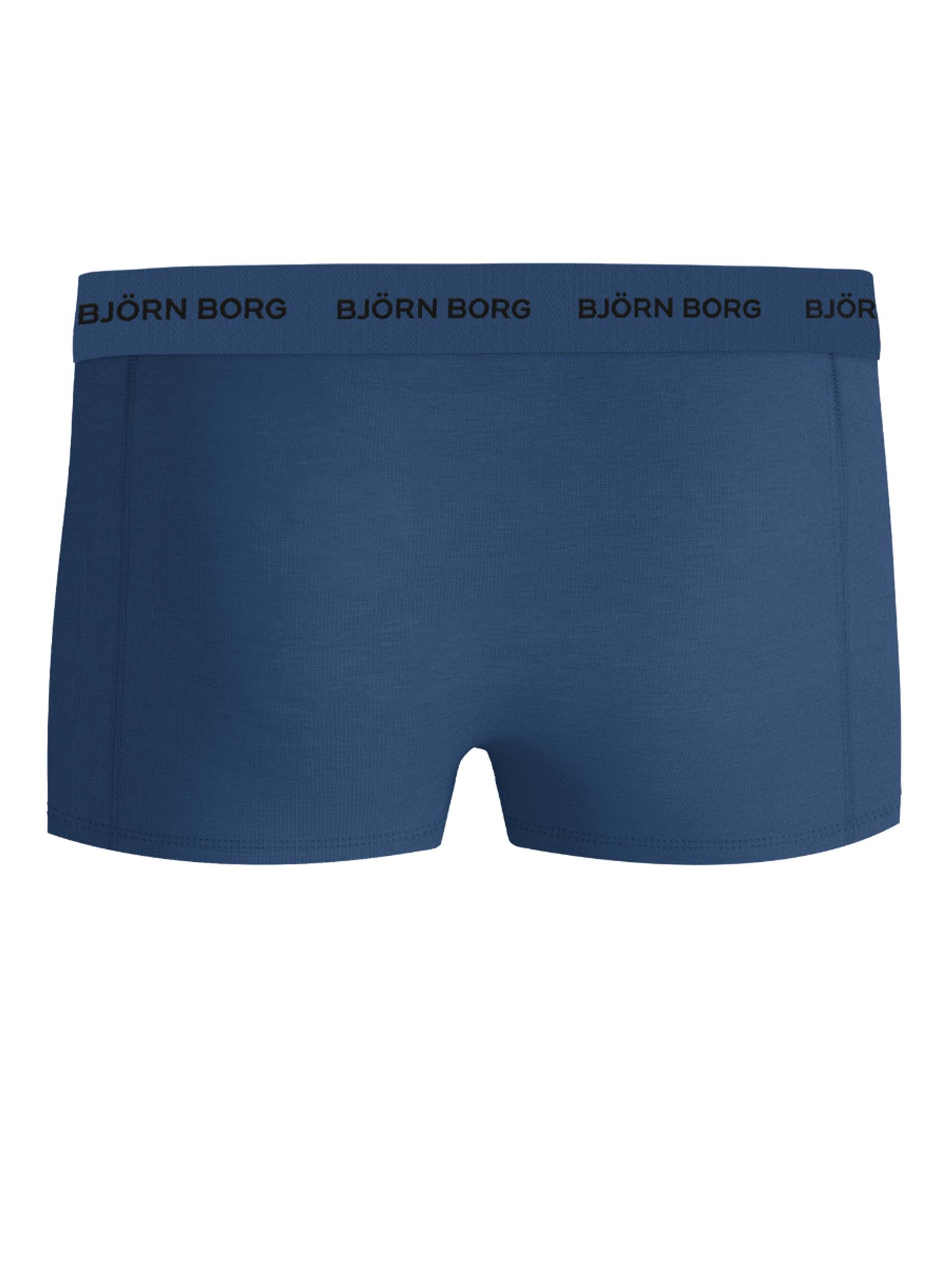 Cotton Stretch Trunks 5-pack - Blue, Print, Navy Blue | Björn Borg